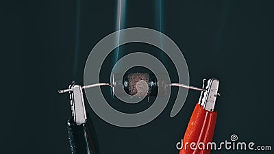 Resistor Heats Up with Smoke Under a High Current Strength, Short ...