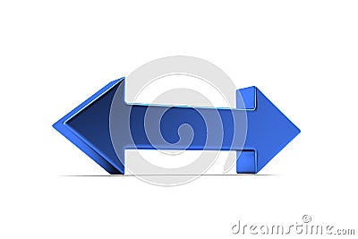 Resize Arrow Blue Color. 3D Icon Rendering Illustration Stock Photo ...
