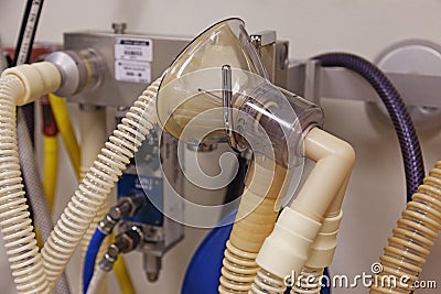 Respiratory Mask For Nitrous Oxide With Hoses Editorial Image ...