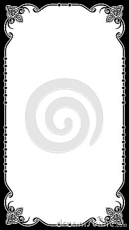 Restaurant Menu Card Frame Template Vector Illustration | CartoonDealer ...