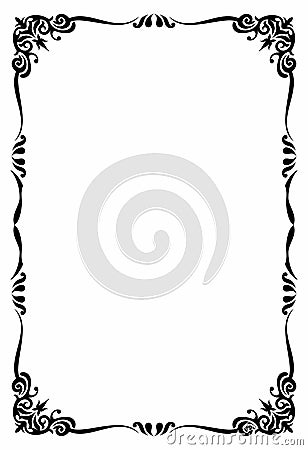Restaurant Menu Card Frame Template Vector Illustration | CartoonDealer ...