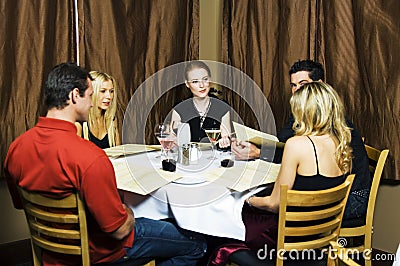 Restaurant Scene Royalty Free Stock Photo - Image: 719465