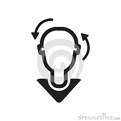 Rethink Icon Vector Sign And Symbol Isolated On White Background ...