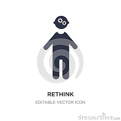 Rethink Icon On White Background. Simple Element Illustration From ...