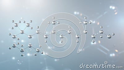 Retinol Molecular Structure, 3d Model Molecule, Vitamin A1, Structural ...