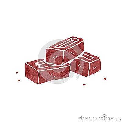Retro Cartoon Pile Of Bricks Stock Images - Image: 37584914