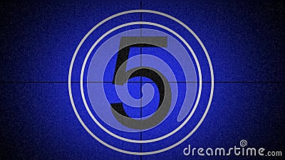 Retro Countdown, Old Movie Countdown, Blue Background Stock Video ...