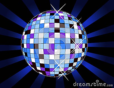 Retro Disco Ball Royalty Free Stock Image - Image: 8137996