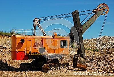 Retro Excavator Stock Photo - Image: 5849330