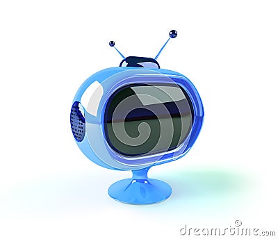 Retro Futuristic Tv Royalty Free Stock Image - Image: 2574346