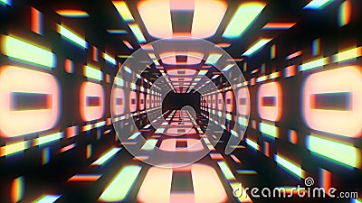 Retro Game Style Infinite Tunnel Seamless Loop Animation Stock Footage ...