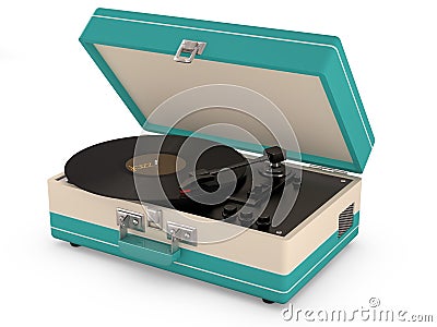 Retro Portable Turntable Stock Photography | CartoonDealer.com #53923970