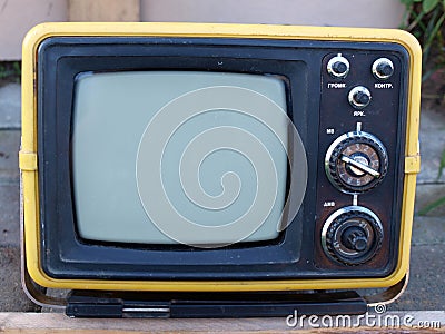 Retro portable TV - Stock Image - Everypixel
