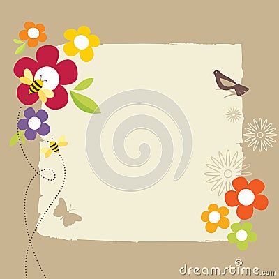 Retro Spring Design Vector Illustration | CartoonDealer.com #10289290