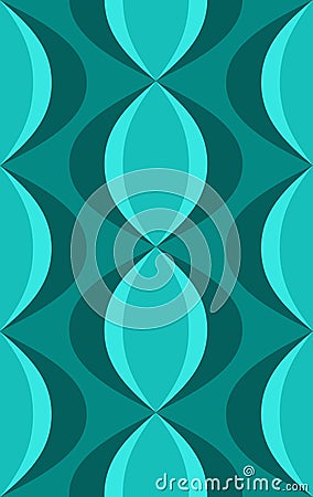 Retro Urban Blue Oval Pattern Stock Image - Image: 11878371