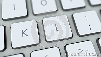 Return Button on Computer Keyboard. Key is Pressed Stock Video - Video ...