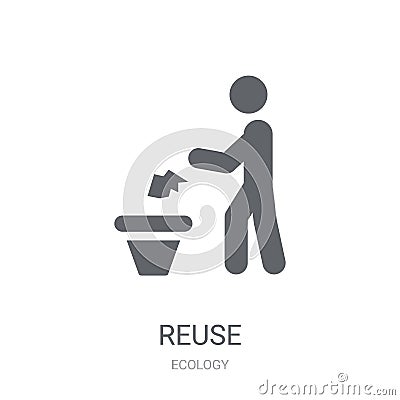 Reuse Icon. Trendy Reuse Logo Concept On White Background From E Vector ...