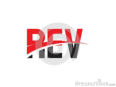 REV Letter Initial Logo Design Vector Illustration | CartoonDealer.com ...