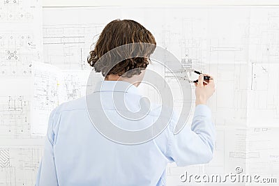 Revisions Of A Technical Drawing Stock Image | CartoonDealer.com #13455421