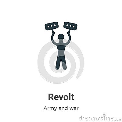 Revolt Vector Icon On White Background. Flat Vector Revolt Icon Symbol ...