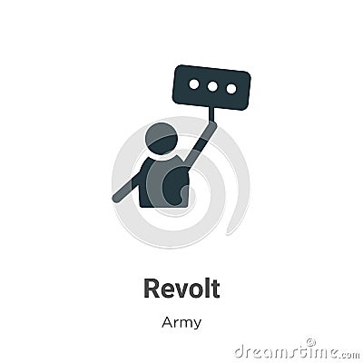 Revolt Vector Icon On White Background. Flat Vector Revolt Icon Symbol ...