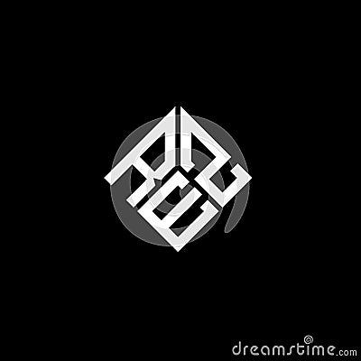 REZ Letter Logo Design On Black Background. REZ Creative Initials ...