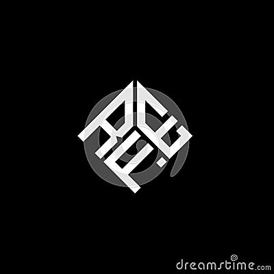 RFE Letter Logo Design On Black Background. RFE Creative Initials ...