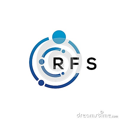 RFS Letter Technology Logo Design On White Background. RFS Creative ...