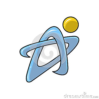 Nimble Abstract Man Forming Stars, Logo Modern Sign Template. Solid ...