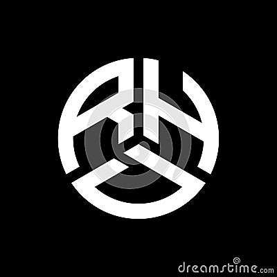 RHD Letter Logo Design On Black Background. RHD Creative Initials ...