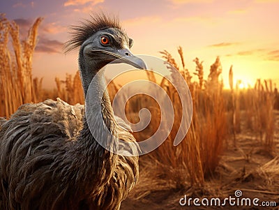Rhea Walking Through A Field Made With Generative AI Illustration ...