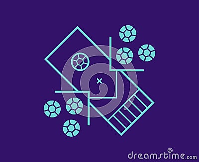 Boccia Pictogram Paralympics Games Paris 2024 Cyan Logo Cartoon Vector ...