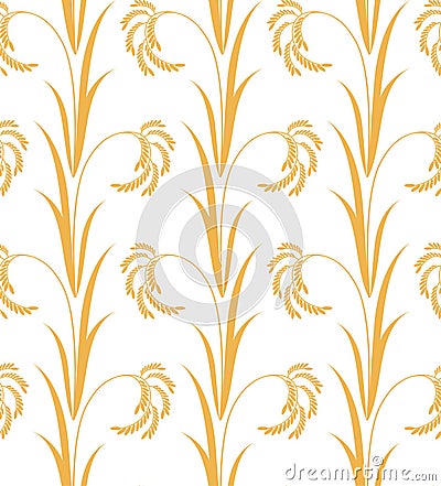 Rice. Pattern Vector Illustration | CartoonDealer.com #34751450