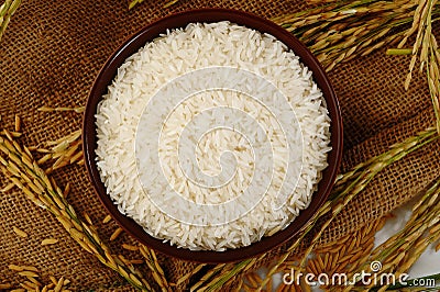 Rice On Sack Royalty-Free Stock Photo | CartoonDealer.com #45895011