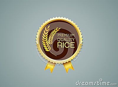 Rice. Vector Illustration.label | CartoonDealer.com #90662680