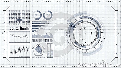 Futuristic Game Target. Aiming and Military. Aim of Sniper Weapon ...