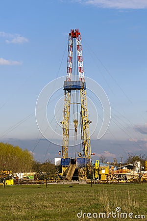 Drilling rig stock photo. Image of exploration, oilrig - 4419010