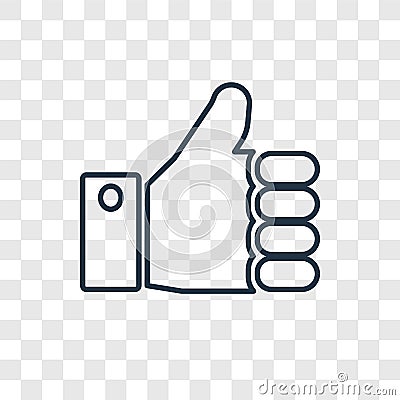 Right To Objection Concept Vector Linear Icon Isolated On Transparent ...