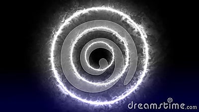 Ring Glowing Electric Neon Animation Motion Graphics Stock Footage ...