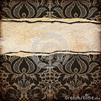 Ripped Wallpaper Stock Photo - Image: 8746530