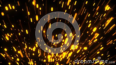 Rising Bright Embers, Fire Conceptual Backdrop, 3d Render Computer ...