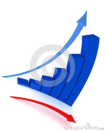Rising Graph Stock Photography | CartoonDealer.com #5019824