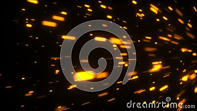 Rising Many Bright Embers, 3d Render Computer Generated Backdrop Stock ...