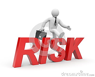 3d man risk jump stock illustration. Illustration of burden - 25559584
