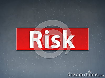 Risk Red Banner Abstract Background Stock Illustration | CartoonDealer ...