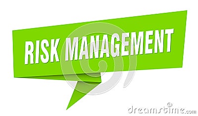 Risk Management Banner. Risk Management Speech Bubble, Label, Sticker ...