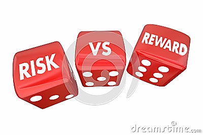 Risk Vs Reward Rolling Dice ROI Words Royalty-Free Stock Photo ...
