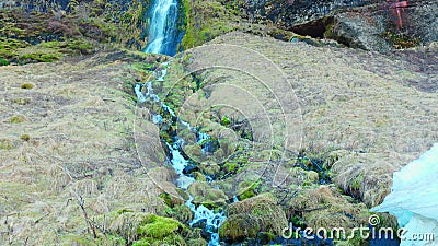 River Stream from Scandinavian Cascade Stock Footage - Video of rock ...