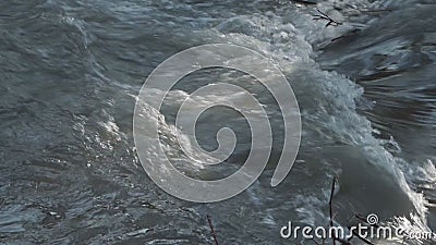 River Surface with Strong Water Flow. Rapid Flow of a Mountain River ...