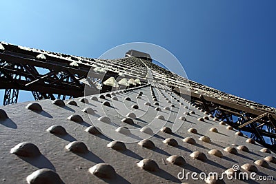 The Rivets In The Construction Of The Eiffel Tower Stock Photo - Image ...